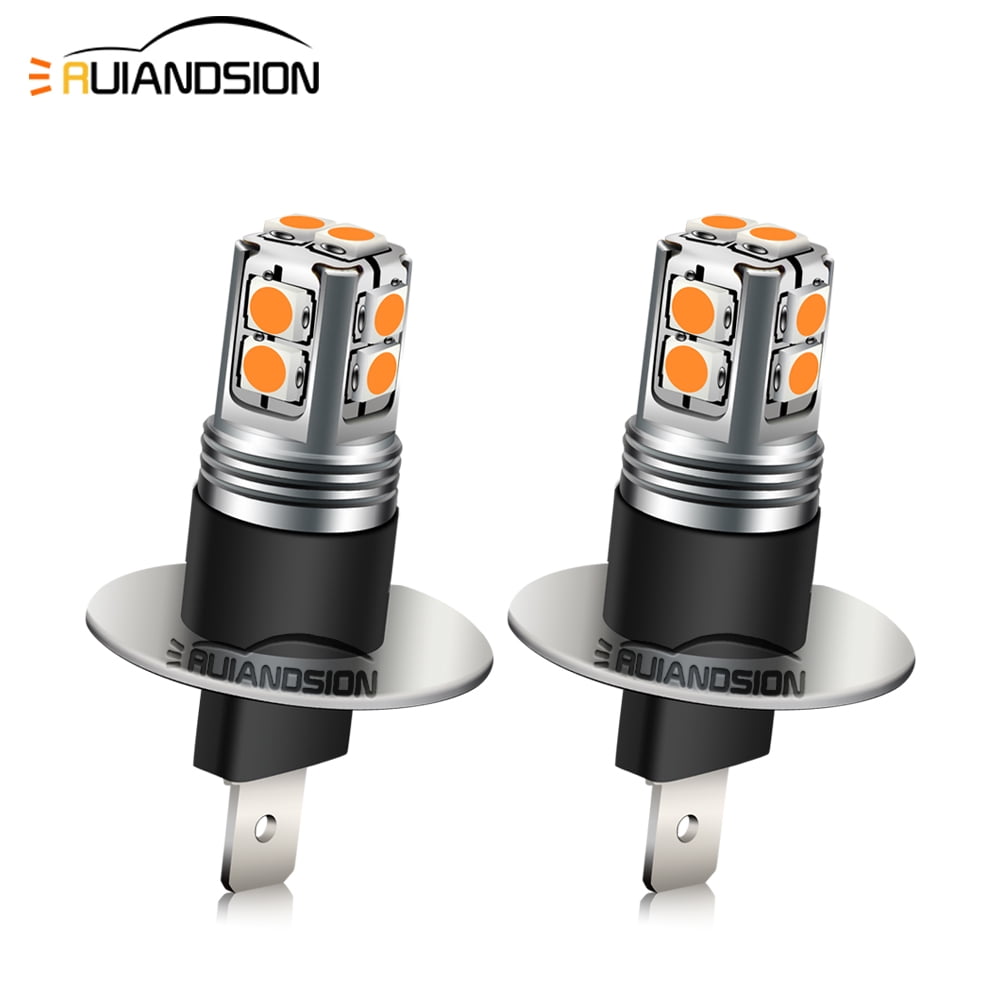 Ruiandsion H1 LED Headlight Bulbs, 1:1 Mini Size H1 Fog Light LED Bulbs ...