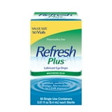 Refresh Plus Lubricant Eye Drops Preservative-Free Tears, 0.4 mL, 50 ...