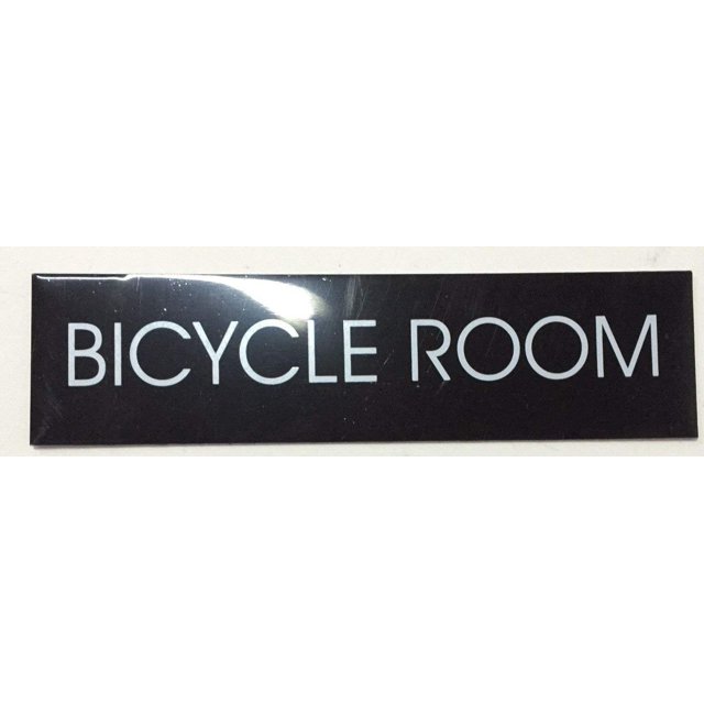 BICYCLE ROOM SIGN (BLACK ALUMINUM) - Walmart.com