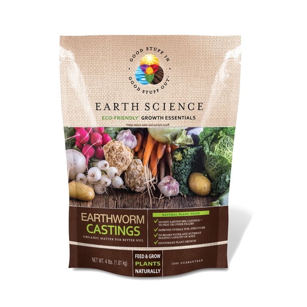 Earth Science 12130-6 Growth Essentials Earthworm Castings, 4 Lbs ...