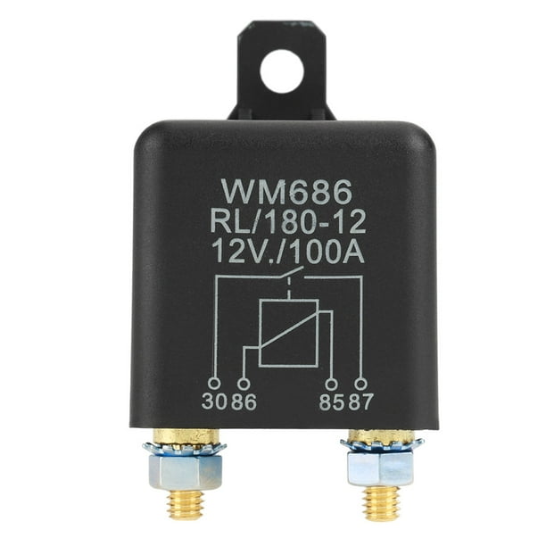 Starter Relay, 12Vdc Car Starter Relay, ON/OFF 4-Pin For 4.8W Control ...