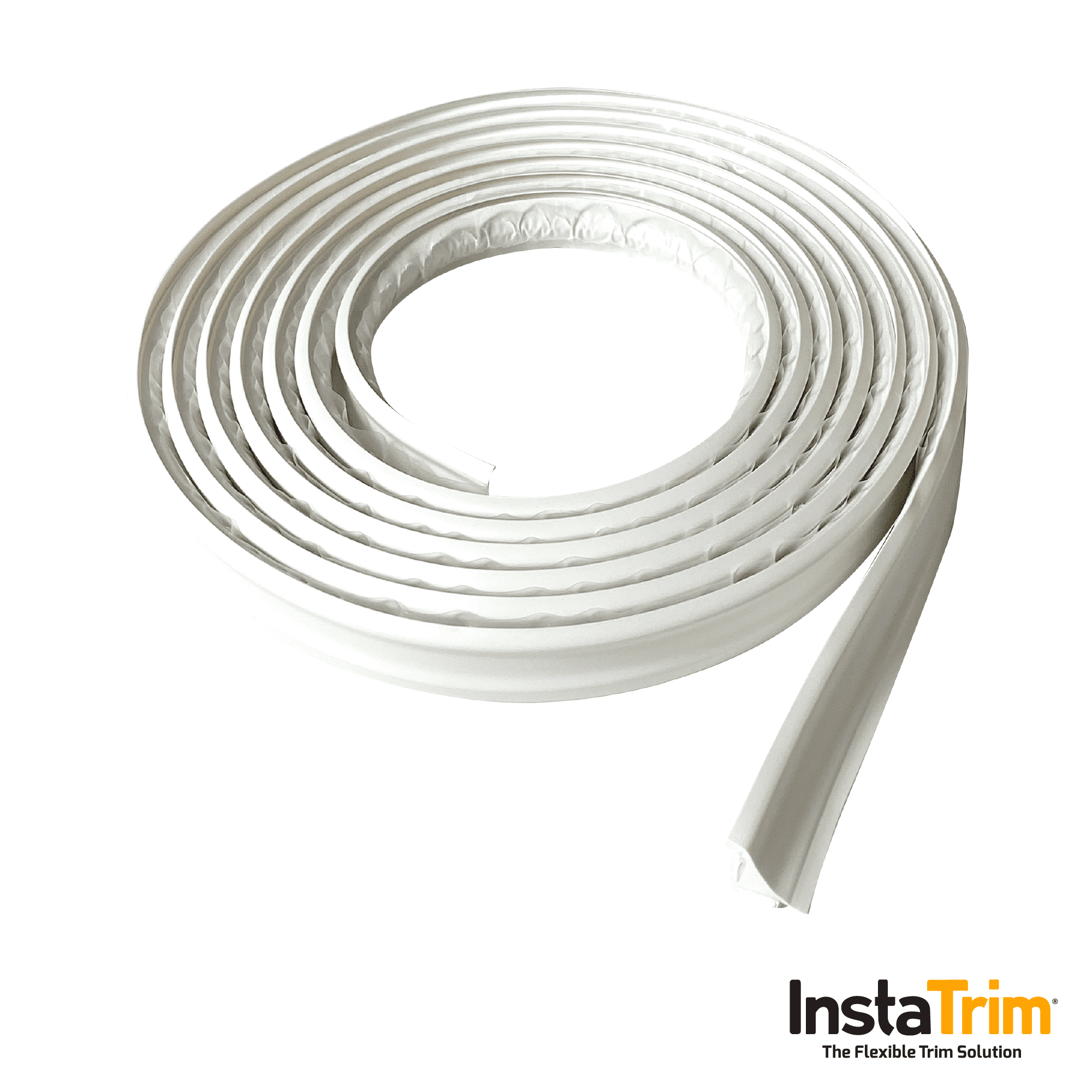 Instatrim 3 4 In Wide White Flexible Trim Molding 10 Ft Long