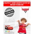 Disney Pixar Cars Lightning McQueen Toddler Boys Athletic T-Shirt Mesh ...