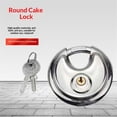 Keyed Alike Discus Padlock, Stainless Steel Storage Unit Lock Diameter ...