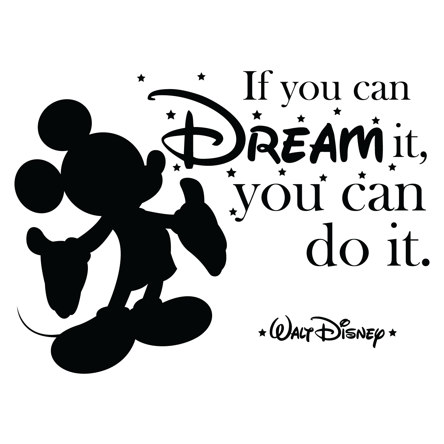 Motivational and Inspirational Quote About Dreaming with Bold Art ...