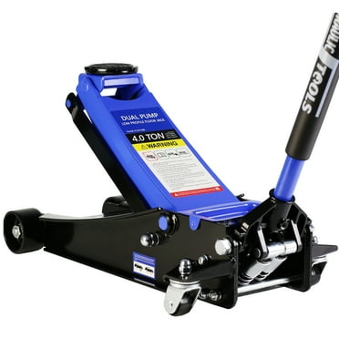 3.5 Ton Low Profile Racing Floor Jack, Dual Piston Quick Lift Hydraulic ...