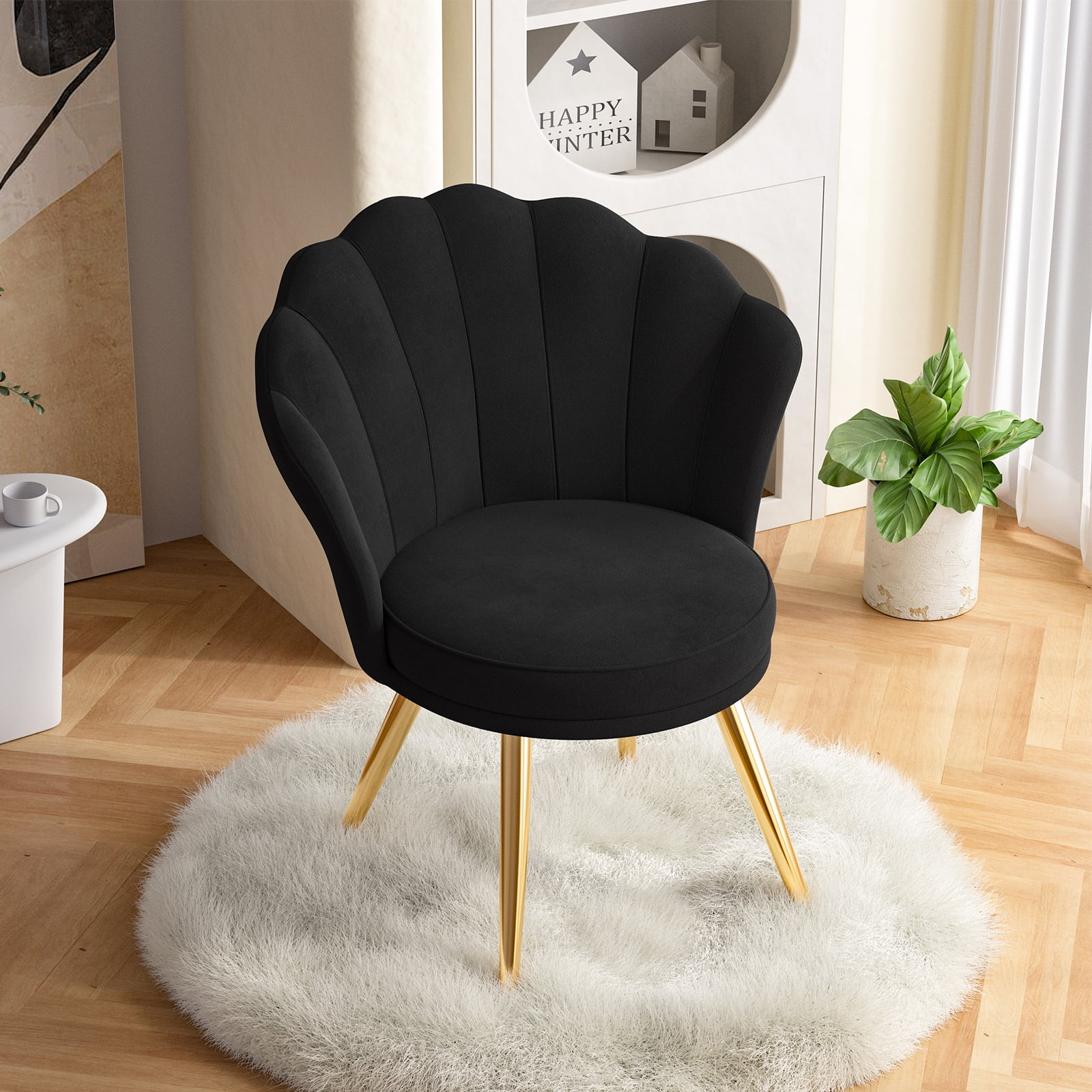 Click here for Hawsaiy Modern Velvet Accent Chair With Gold Metal... prices