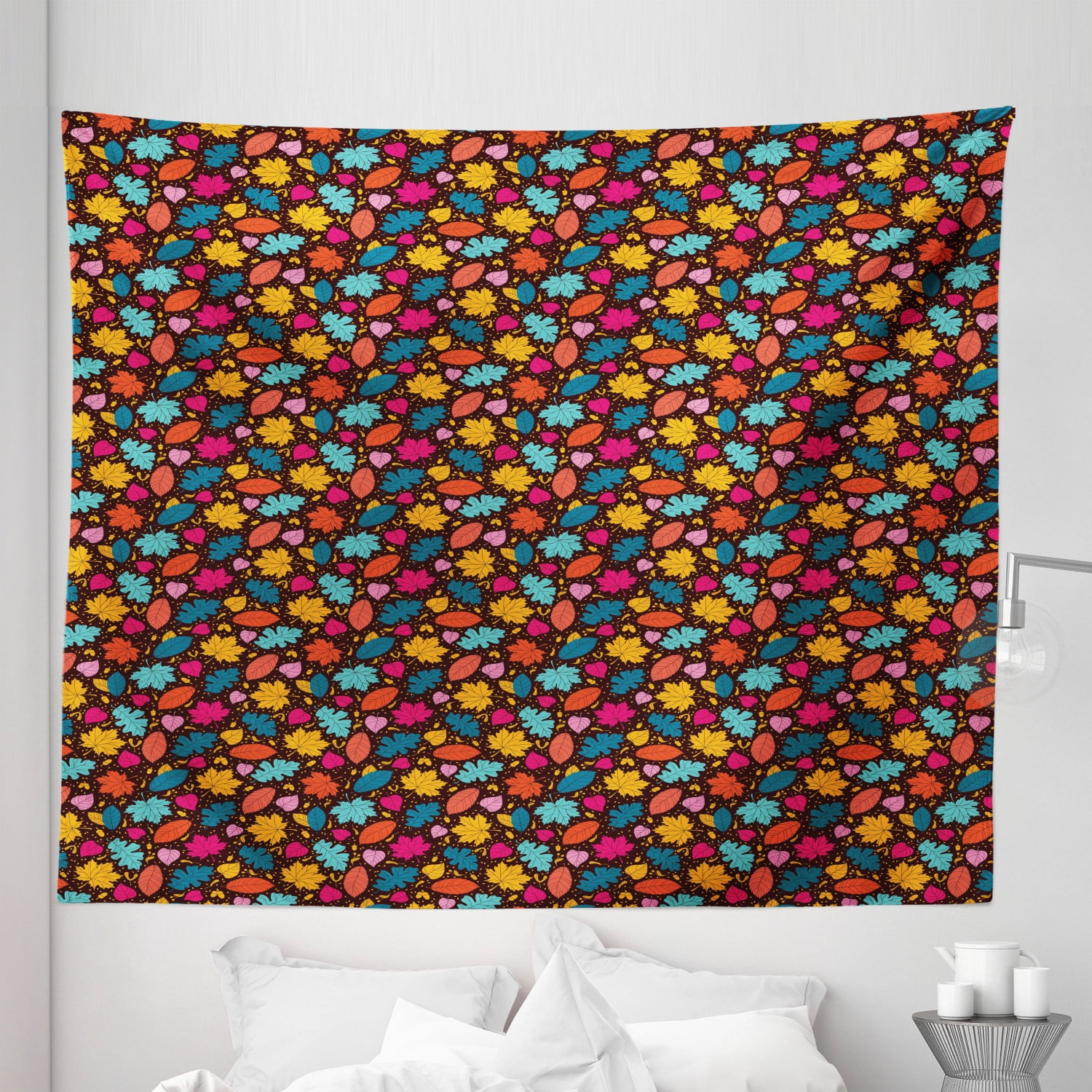 Autumn Tapestry, Repeating Floral Pattern with Fall Season Leaves of ...