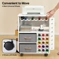 Organization and Storage Cabinet Cart Compatible with Cricut Machine ...