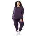 Terra & Sky Women's Plus Size Fleece Sweatshirts and Sweatpants Set, 5 ...