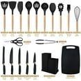 ACMETOP 19 Pieces Kitchen Utensils Set-11 Silicone Cooking Utensils Set ...