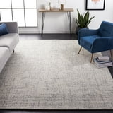 SAFAVIEH Abstract Delia Geometric Striped Wool Area Rug, Grey/Ivory, 8 ...