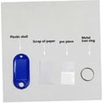 40pcs Blank Key Tags Key Labels with Ring and Label Window for Travels ...