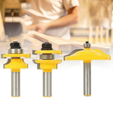 Raised Panel Cabinet Door Router Bit Set - 3 Bit Ogee - 1/4" Shank ...