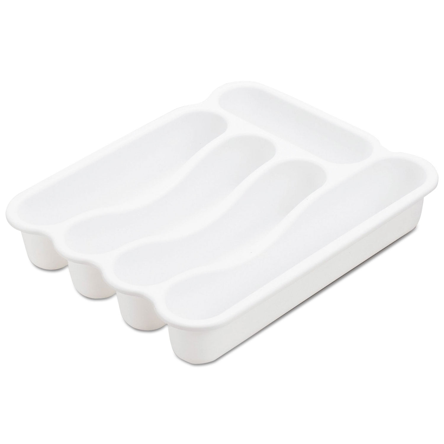 5 Compartment Cutlery Tray, White, 11 x 13 1/2 x 2, Plastic - Walmart.com