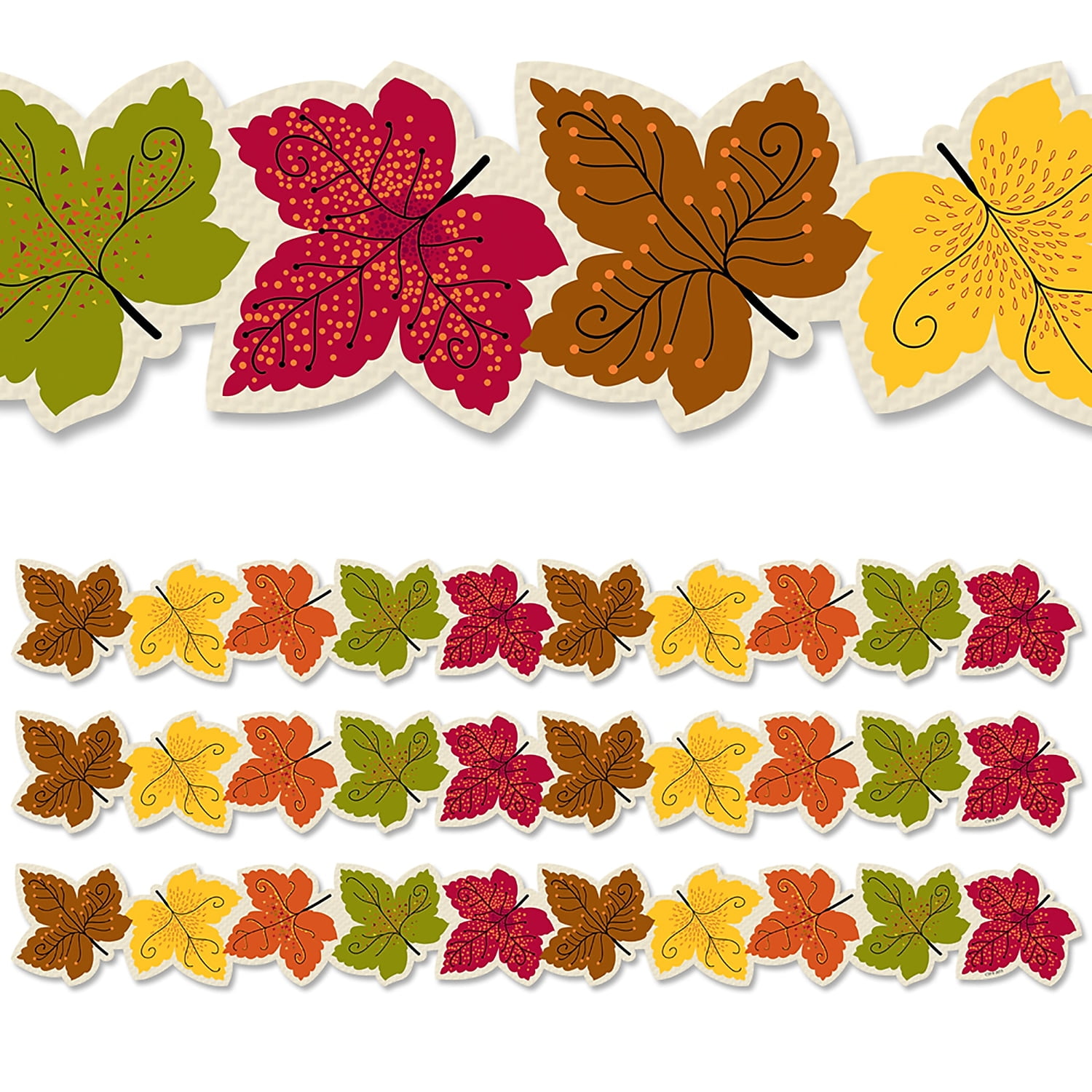 Maple Leaves Border Clip Art