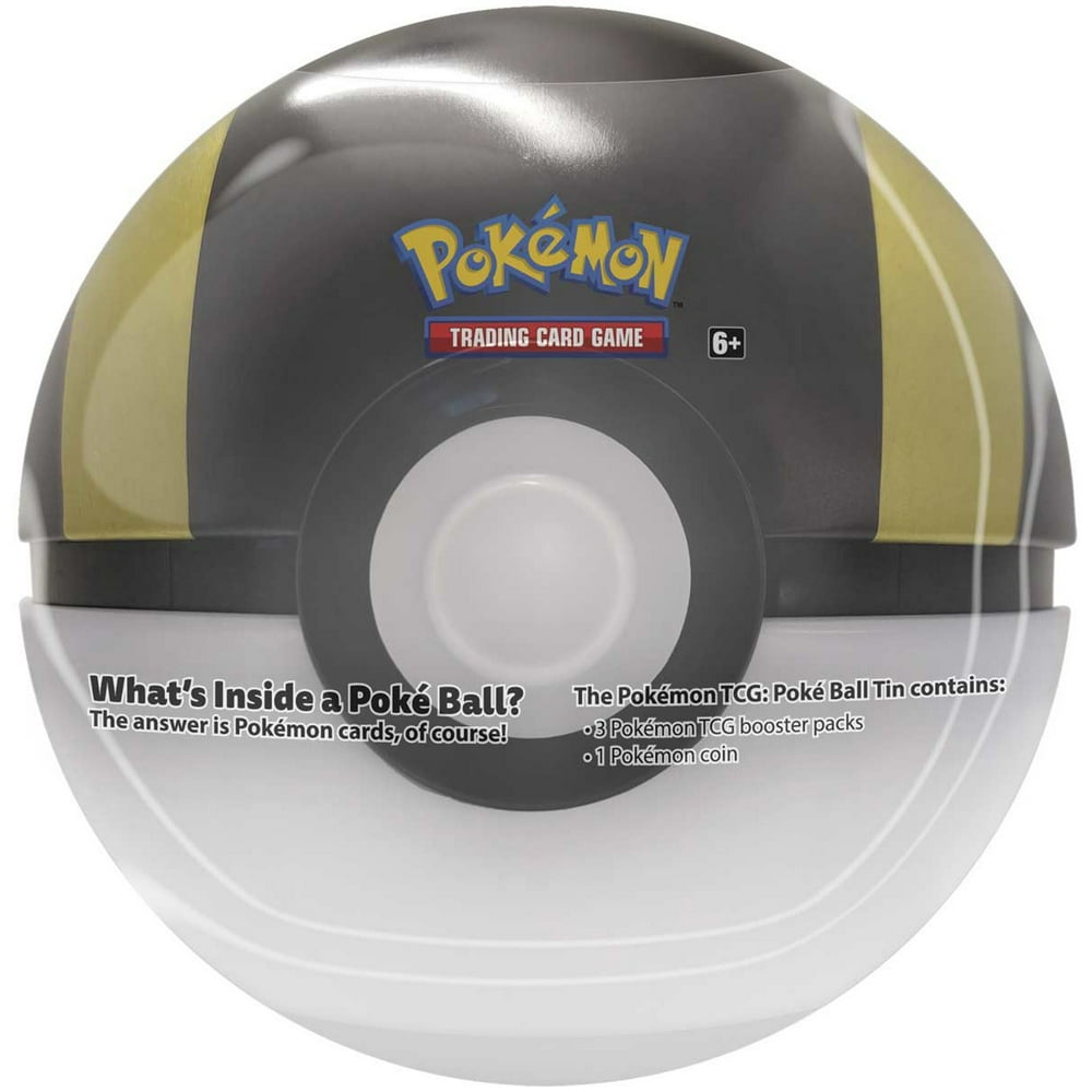 Pokemon 2021 Ultra Ball Pokeball Tin Set [3 Booster Packs & Coin ...