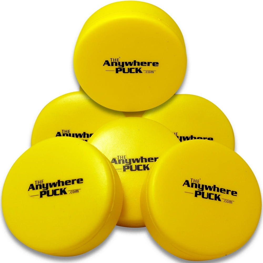 The Anywhere Puck Foam Hockey Training Puck (6 Pack Bundle) - Walmart ...