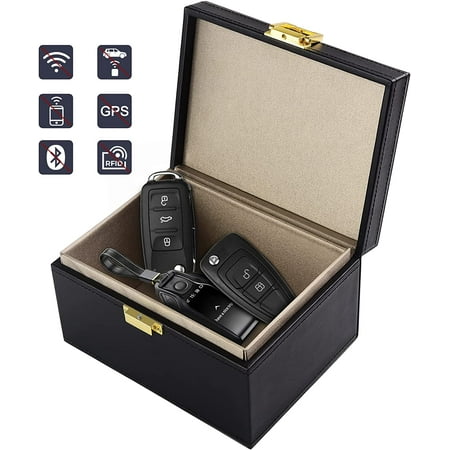 Faraday Box, [Premium Leather] LZMY Large Faraday Box for Car Keys RFID ...