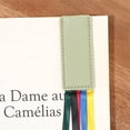 2 Pcs Colorful PU Leather Book Markers, Ribbon Page Holders for Bible ...