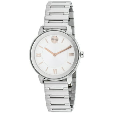 Movado Bold Evolution Women's Watch, Silver Stainless Steel, 3600821 ...