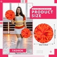 Cheerleading Poms 24 Pcs Four Finger Handle Handheld Pompoms for Sports ...