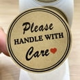 Handle with Care Stickers,2 inch Kraft Paper Shipping Fragile Warning ...