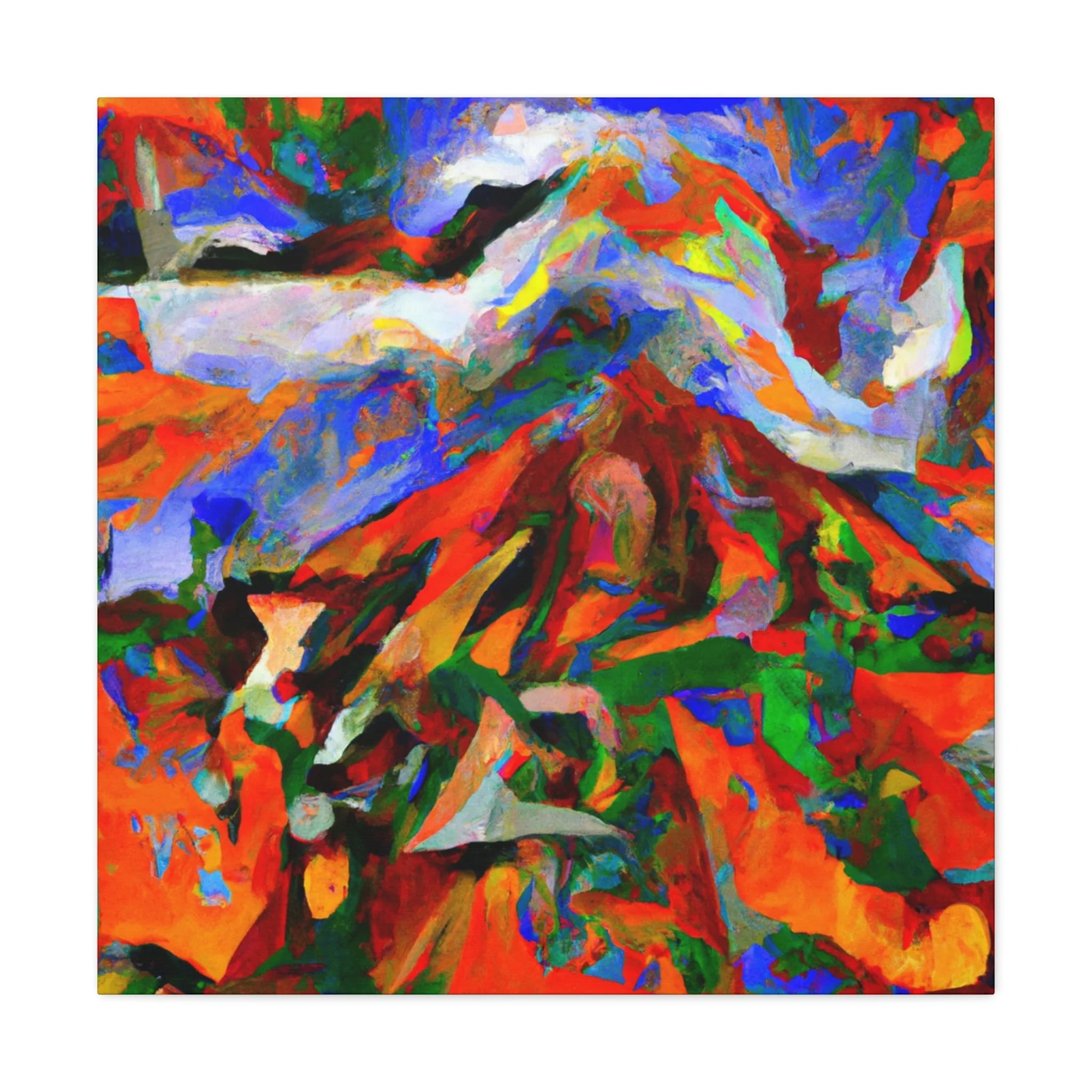 Volcano's Eruptive Glory - Canvas - Walmart.com