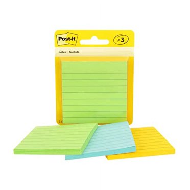 Post-it Super Sticky Notes, 5x8 in, 4 Pads, 2x the Sticking Power, Rio ...