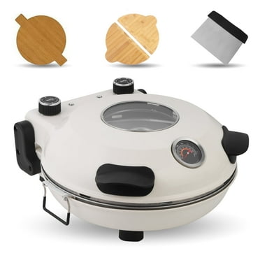 Pizzazz Rotating Homemade Countertop Pizza Oven - Black - Walmart.com