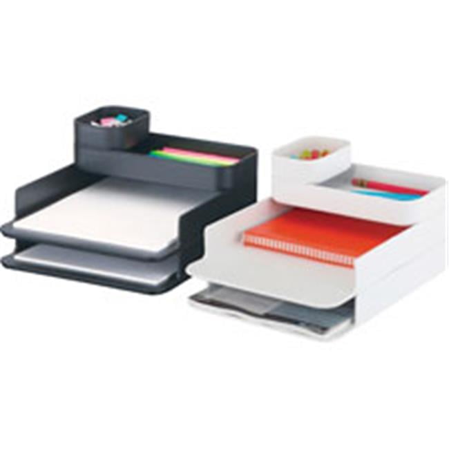 Stacking Plastic Desktop Sorter Sets, White - Walmart.com