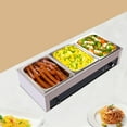 1500W Commercial Food Warmer Electric 3-Pan Food Warmer Steam Table ...