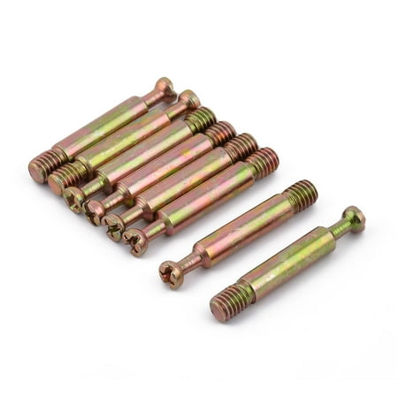 M6 Thread 40mm Length Furniture Connecting Fitting Bolts Joint Screws ...