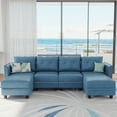 LLappuil Modular Sectional Sofa U Shaped Couch with Reversible Chaise ...