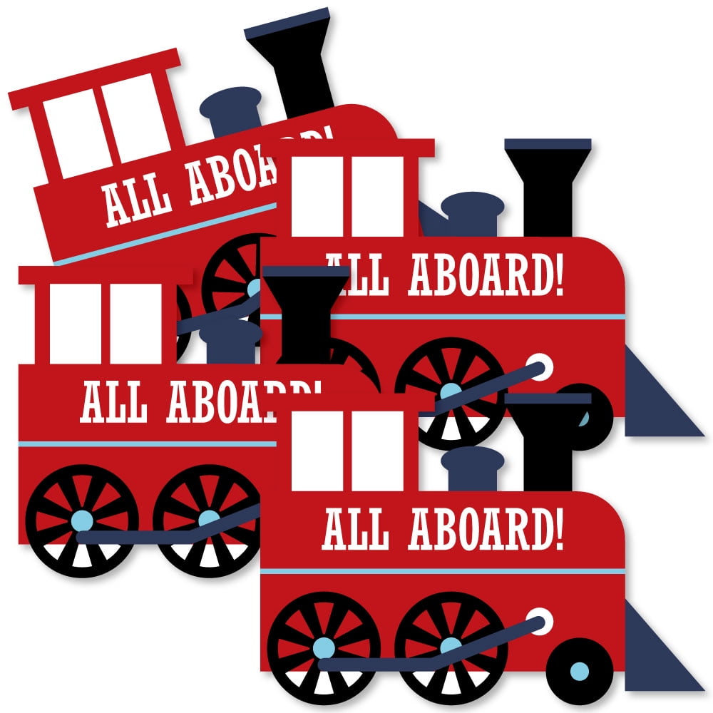 Big Dot of Happiness Railroad Party Crossing - Train Decorations DIY ...