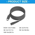 100W Outdoor Waterproof USB C to Small DC5521 Adapter Cable 50cm-10m ...