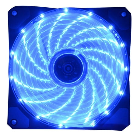 120mm LED Ultra Silent Computer PC Case Fan 15 LEDs 12V Cpu Heatsink ...