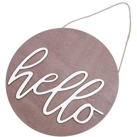 Welcome Door Sign Wooden Hello Board Farmhouse Welcome Sign Rustic ...