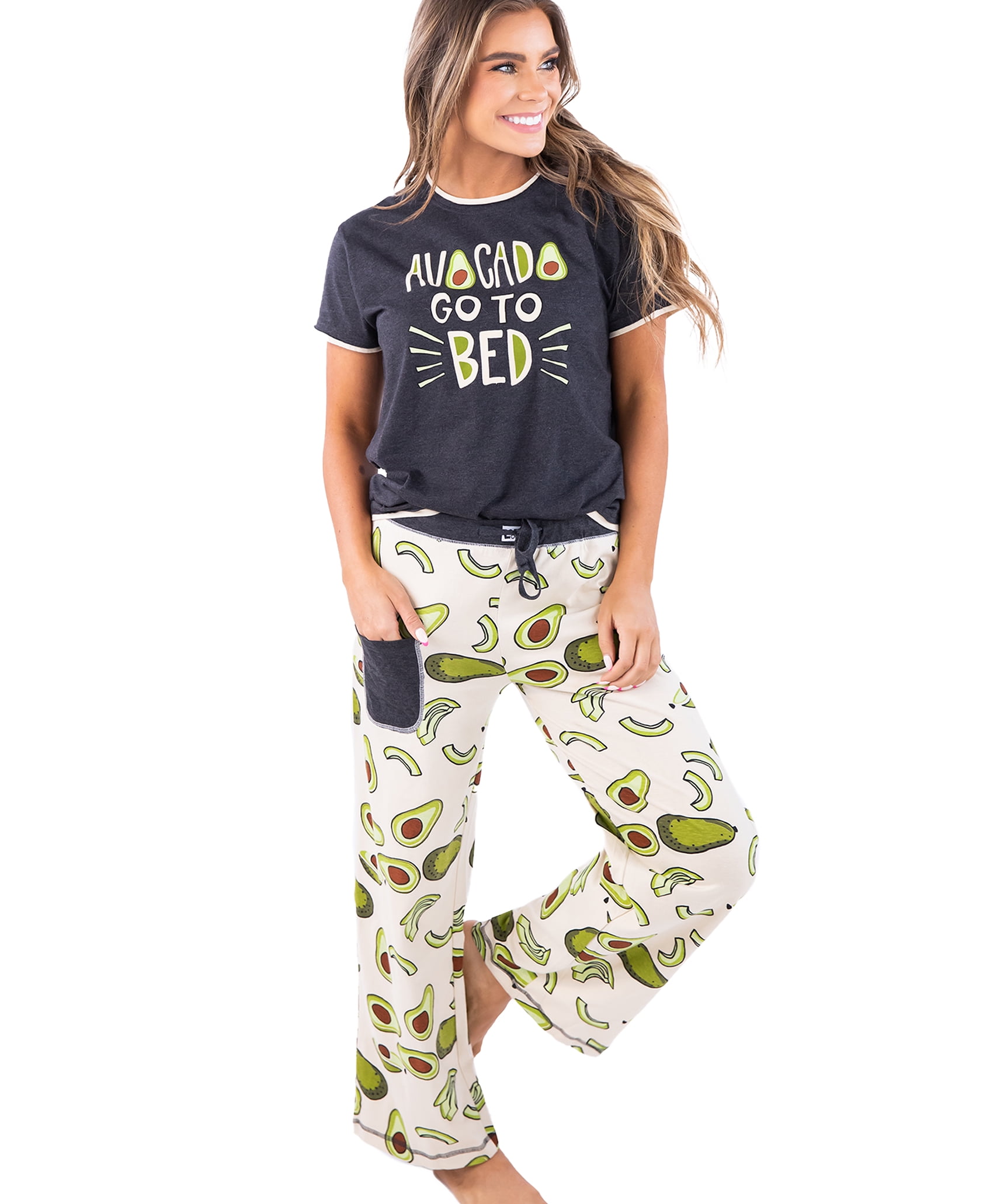 Lazy One Women's Pajama Set, Short Sleeves with Cute Prints, Relaxed ...