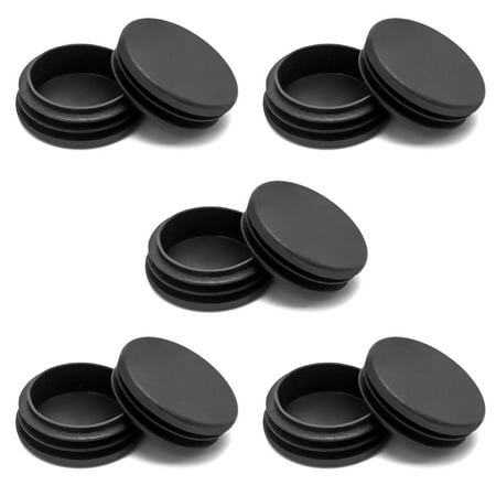 10Pcs 2" Round Black Plastic Tubing Plug(10-14 Ga 1.740"-1.830" ID), 2 ...