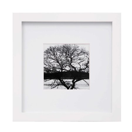 Egofine 8x8 Picture Frame White, Made of Solid Wood covered by ...