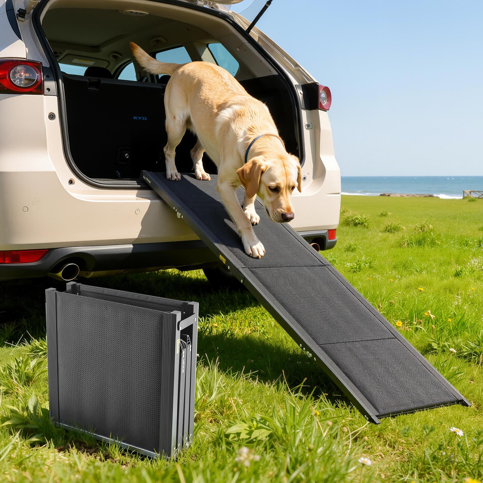 Click here for Vevor Dog Ramp For Cars  71 L X 20 W  Folding Pet... prices
