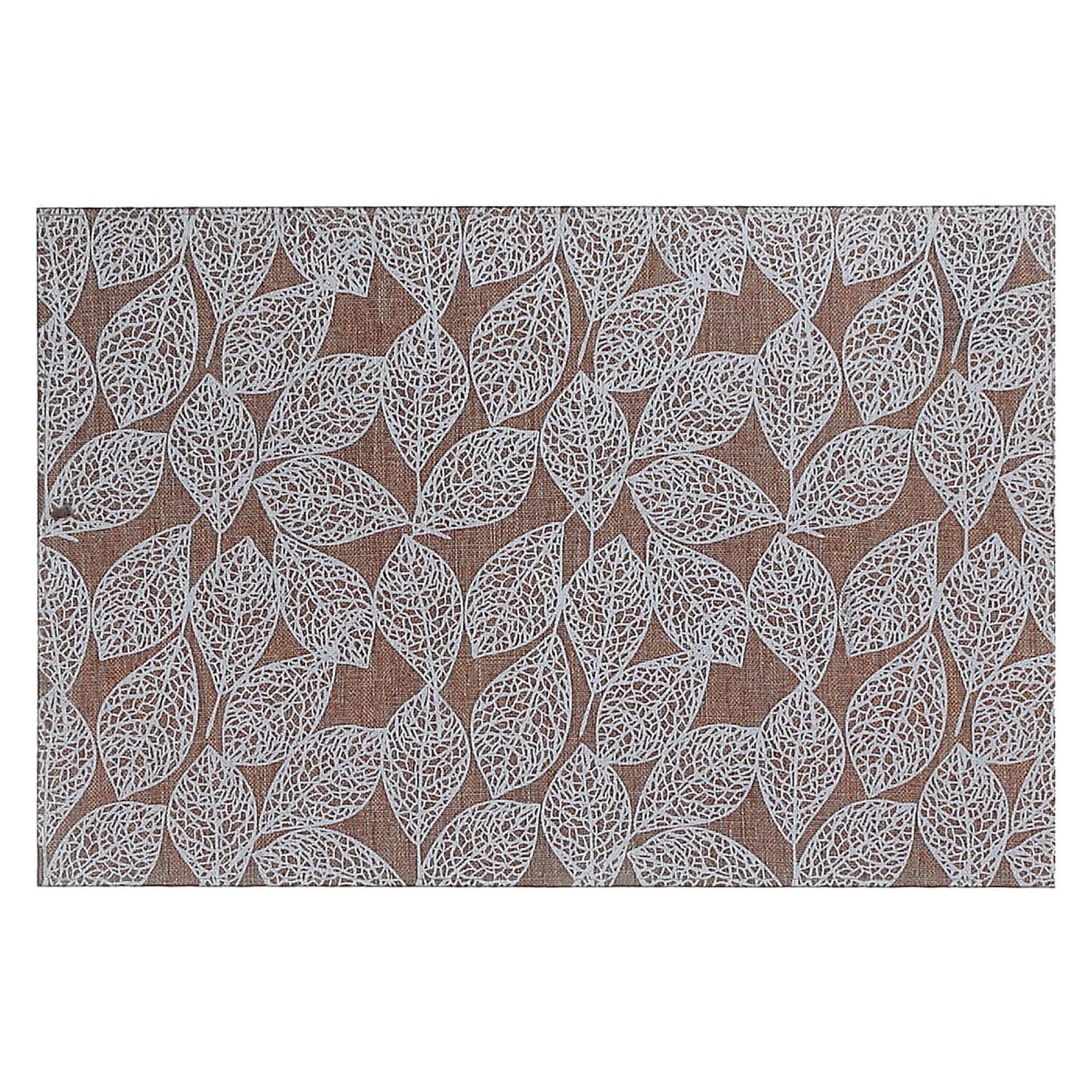 Click here for Ih Casadécor Poly-Linen Printed Placemat Leave Whi... prices