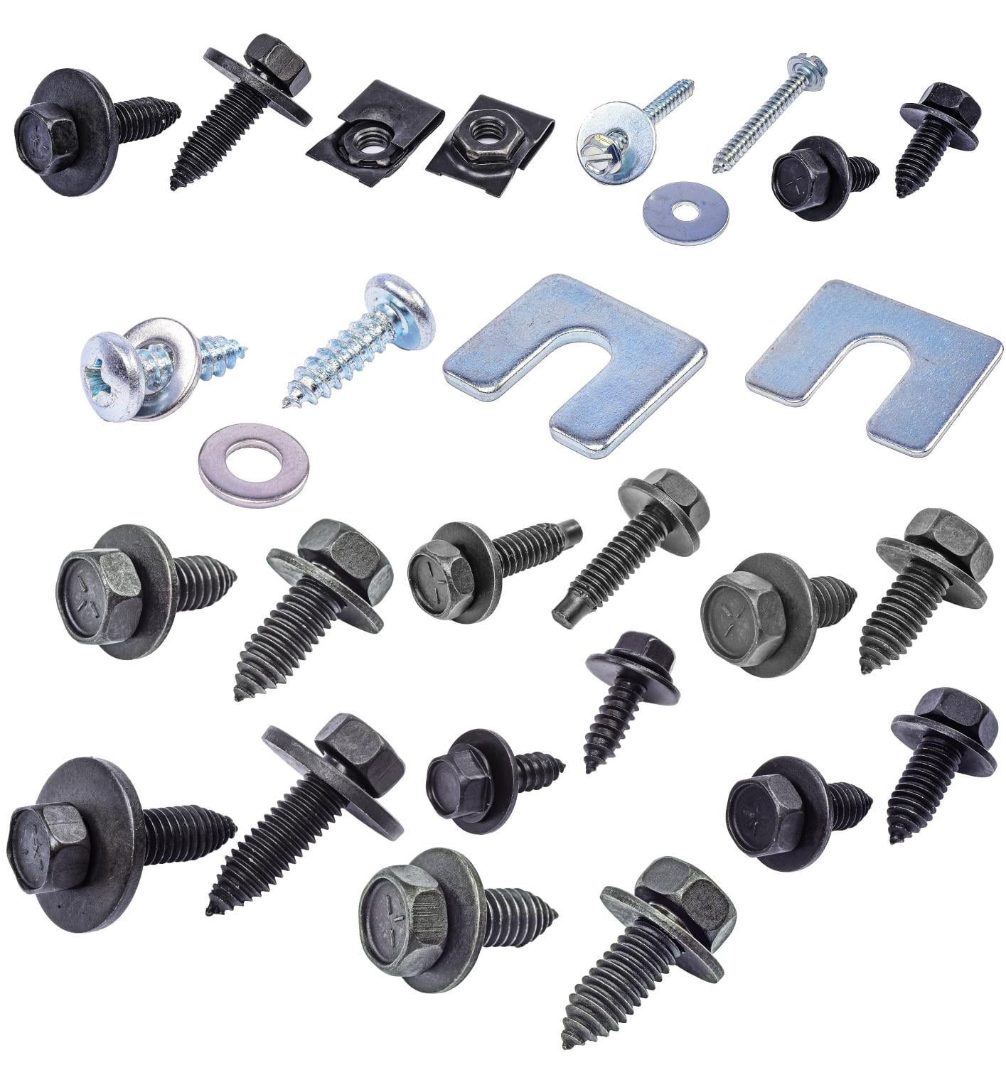 JEGS 79181 Front End Fastener Kit 1981-1987 GM Truck/SUV Black Finish ...