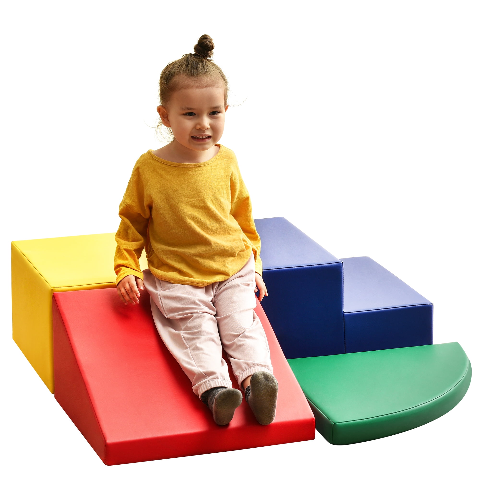 EUROCO Soft Climb and Crawl Foam Playset, Safe Soft Foam Nugget Block ...