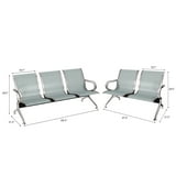 Kinbor 5-Seat Waiting Room Chairs, Airport Reception Chairs Reception ...