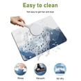 Blue Abstract Mountain Soft Diatomaceous Earth Mat, Color Blocks ...