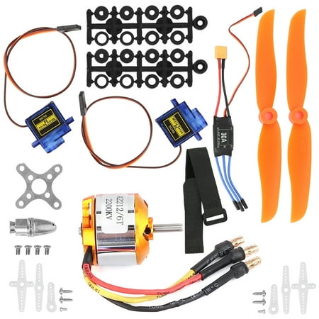 Tbest RC Remote Control Aircraft 2212 KV2200 Motor 6035 Propeller Servo 30A ESC XT60 Set,2212 ...