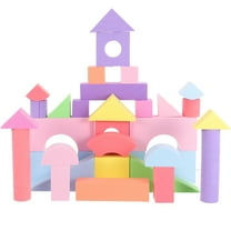 Jumbo Plastic Building Blocks - 48 Pieces Giant Toddler Bricks Kids ...