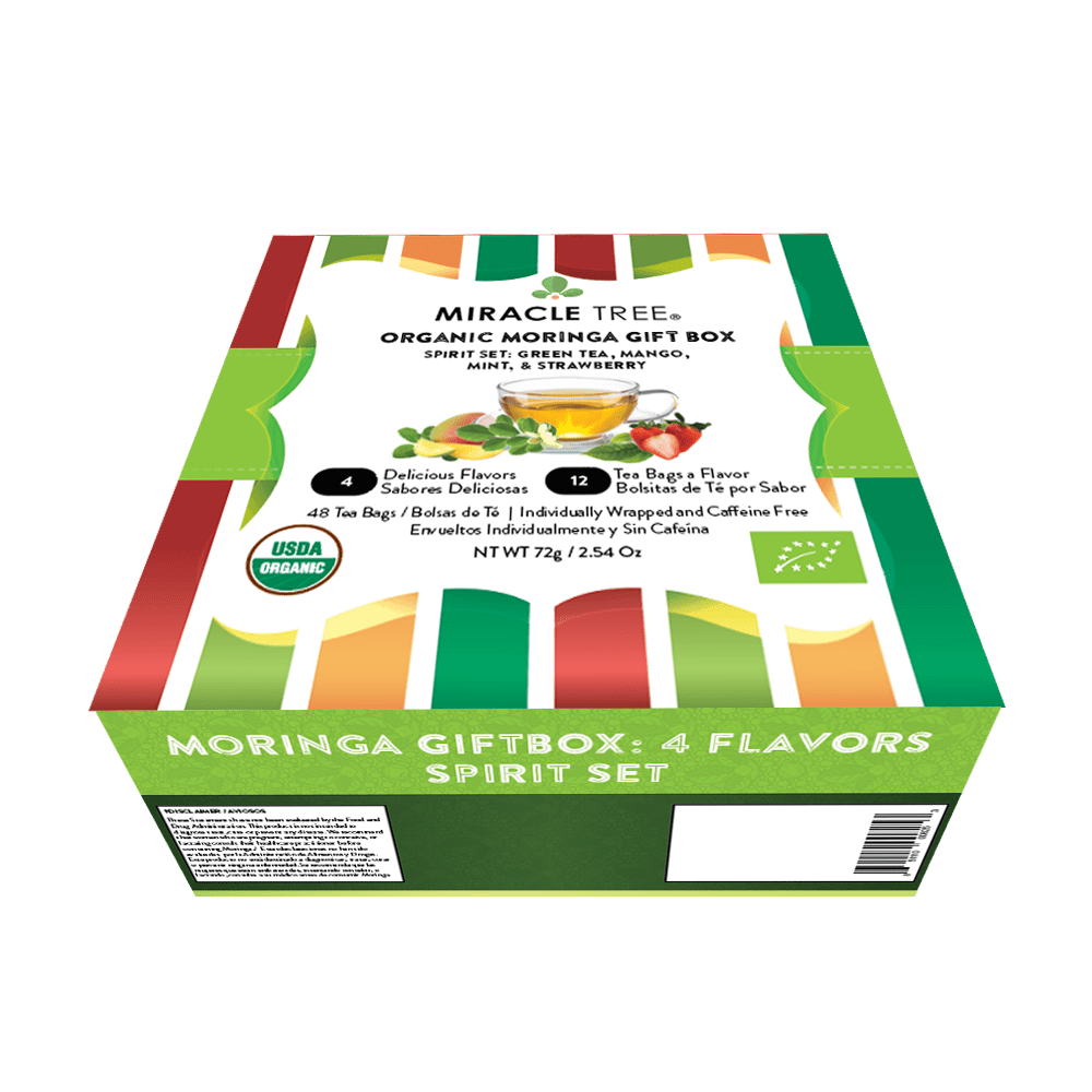 Miracle Tree - Gift Box with Organic Moringa Superfood Tea, 48 ...